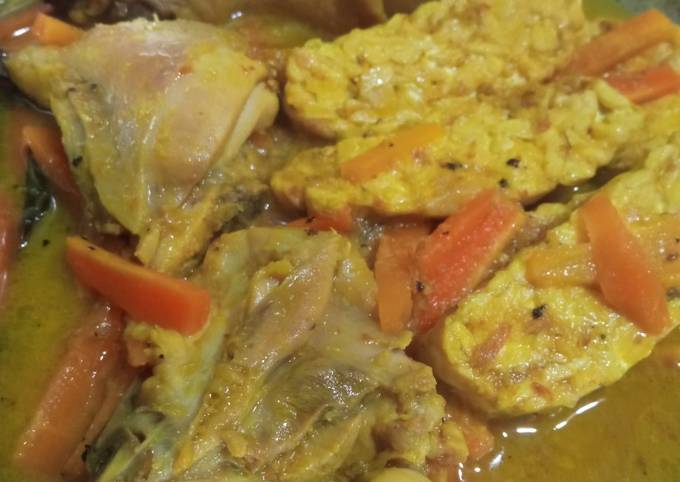 Resep Ayam Tempe Acar Kuning oleh Resepku Cooking - Cookpad