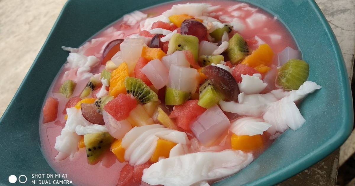 4 resep es buah dengan sirup marjan kw enak dan mudah - Cookpad