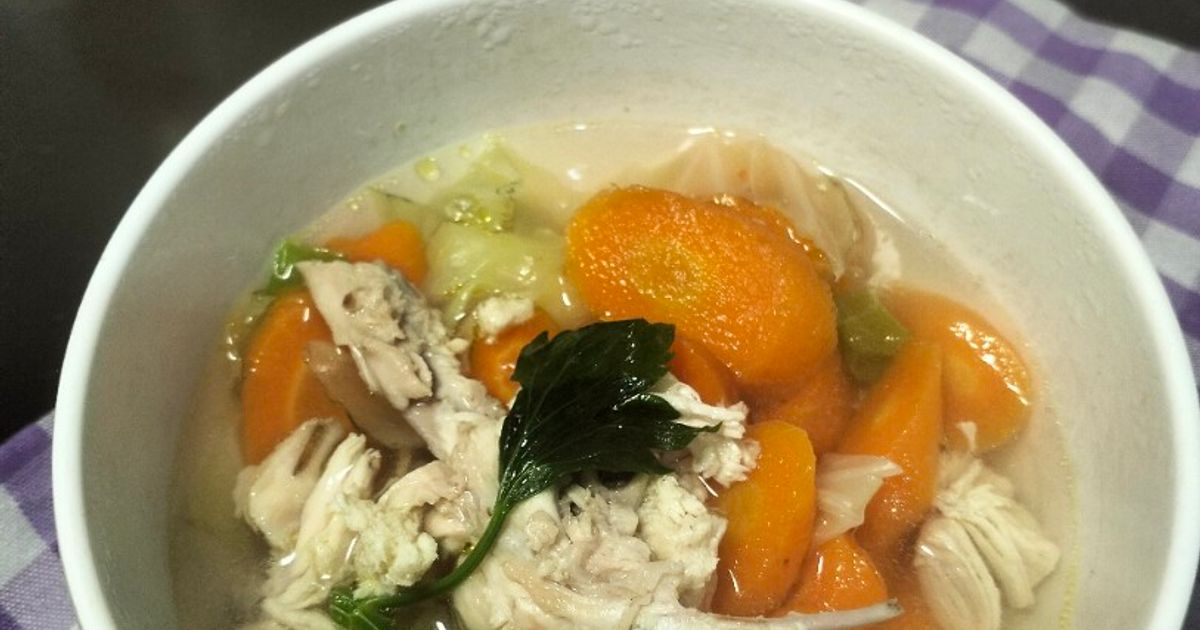 Resep sop ayam suir kol putih rumahan enak dan mudah - Cookpad
