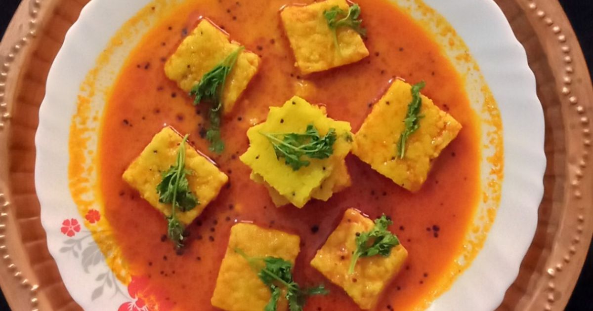 Krishna Gajjar દ્વારા રેસીપી ગુજરાતી ઢોકળી નું શાક (Dhokli Sabji Recipe ...