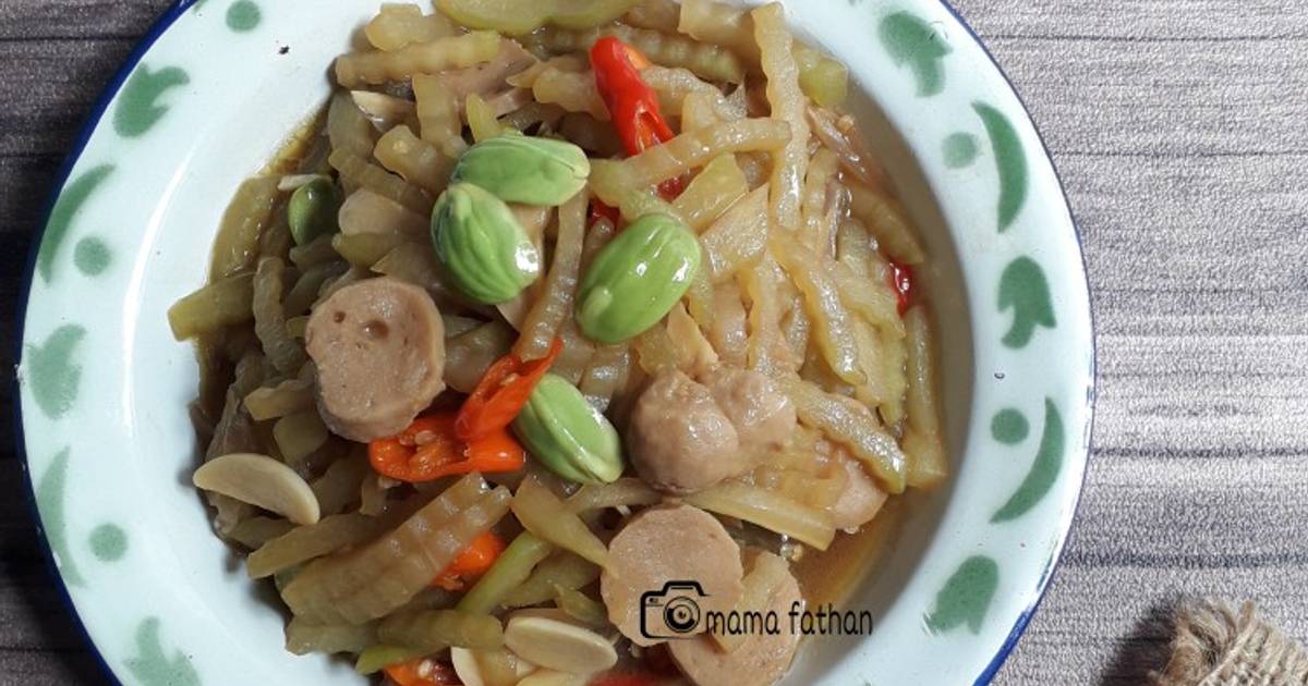 132 resep labu siam tumis pete enak dan mudah - Cookpad