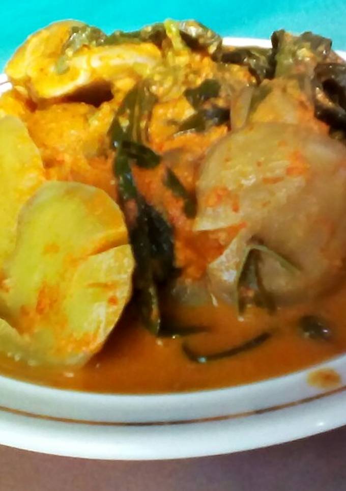 Resep Gulai jengkol daun singkong bumbu padang oleh Yngsh - Cookpad