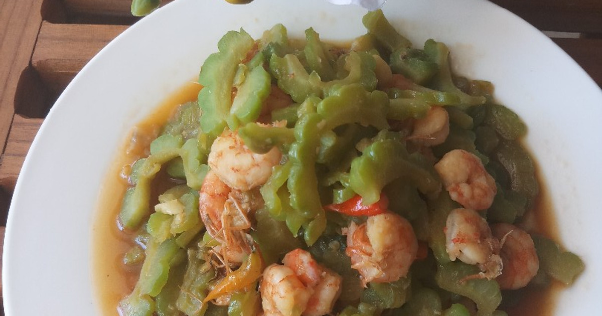 Resep Oseng Pare Udang Manis Sederhana oleh Helen Ummu Rumaysho - Cookpad