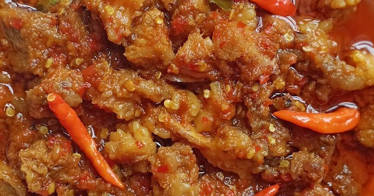 Resep Oseng Mercon Daging dan Tetelan oleh I R I N - Cookpad