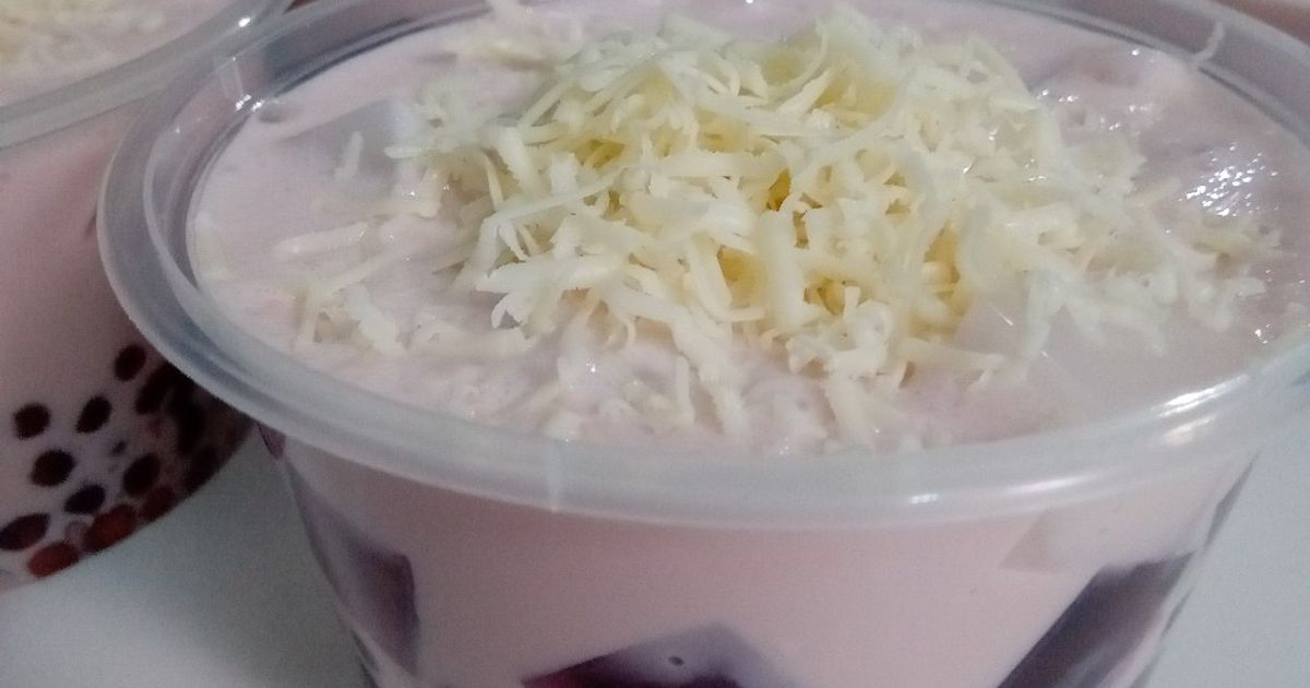 Resep taro milky jelly rumahan enak dan mudah - Cookpad