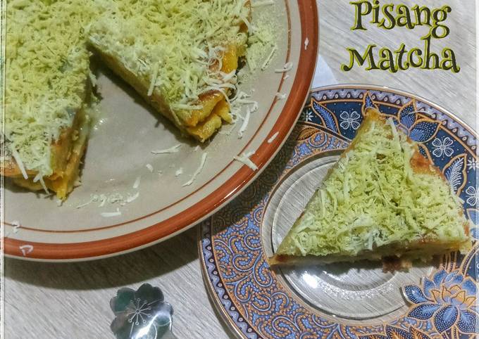 Resep Lempeng pisang matcha oleh Mamaraffiyya - Cookpad