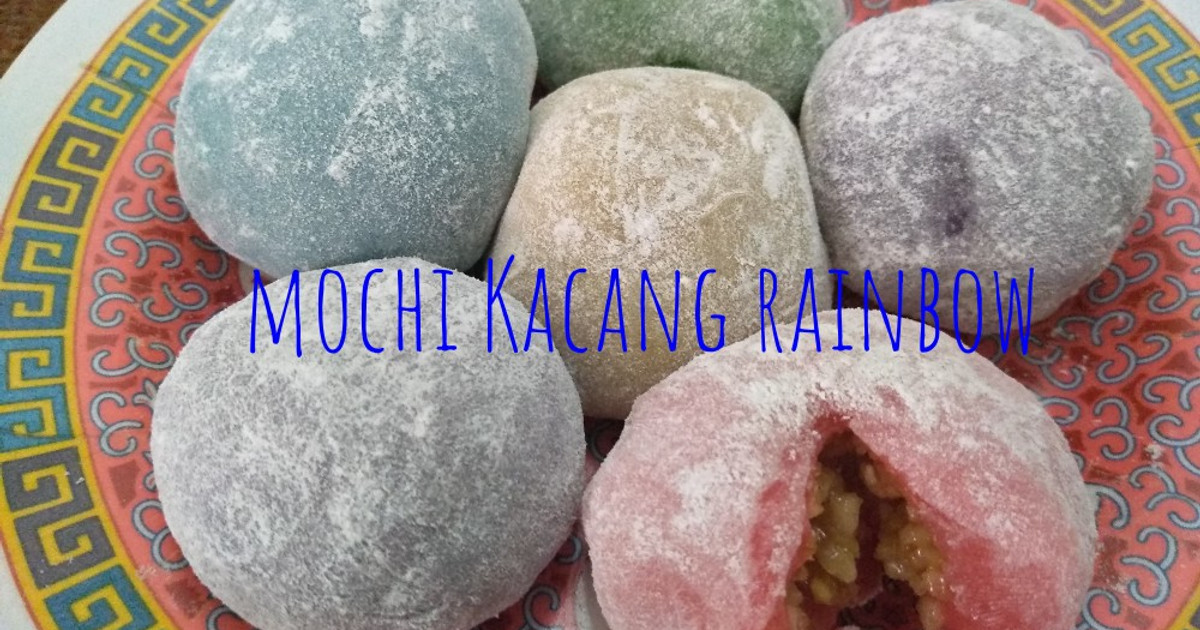 Resep Mochi Kacang Rainbow oleh Wiwin alaManda - Cookpad