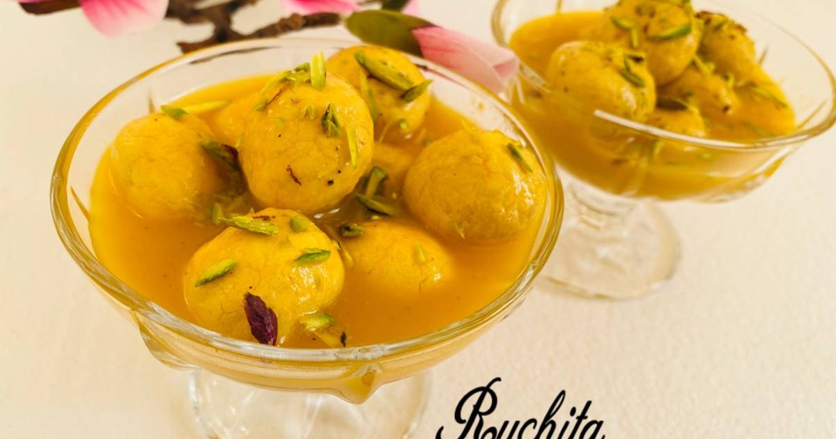 Mango Rasgulla Recipe by Ruchita Chauhan - Cookpad