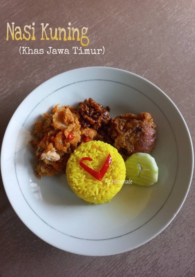 Resep Nasi Kuning (Khas Jawa Timur) oleh Ayu Setiawati - Cookpad