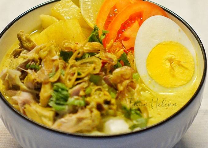 Resep Soto Tamanan Khas Kediri oleh 🍒 Tania Helena 🍒 - Cookpad