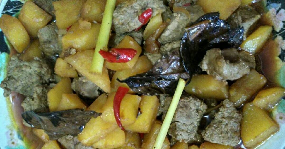 Resep Ati Sapi Kentang oleh rinda - Cookpad