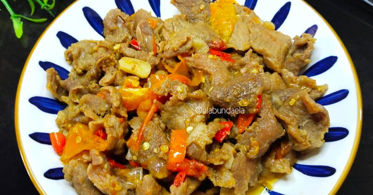 Resep Oseng Daging Cabe Rawit oleh Bunda Ela - Cookpad