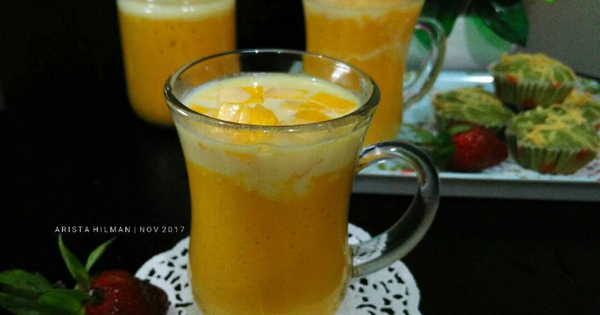 Resep Mango Yogurt Blend | Jus Mangga Kekinian oleh Arista Hilman - Cookpad