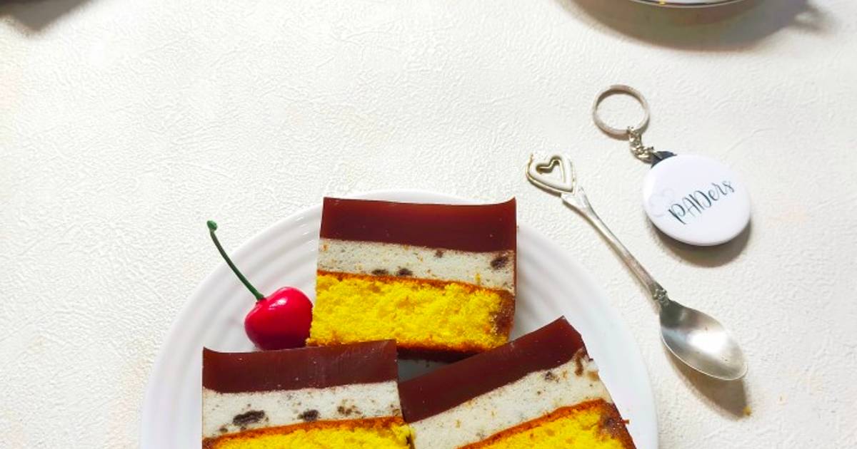 Resep Puding Lapis Madona (Cake Puding Lapis Coklat Oreo) oleh Lilis ...