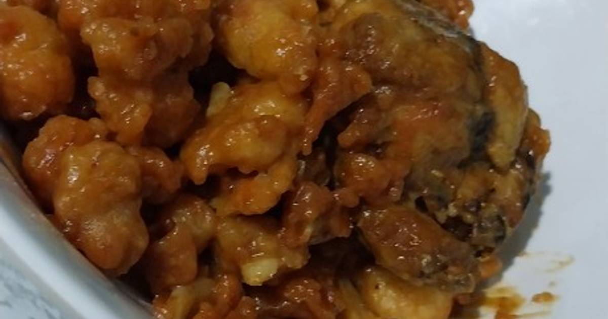 Resep Ayam saos telur asin oleh ayya d razzka - Cookpad