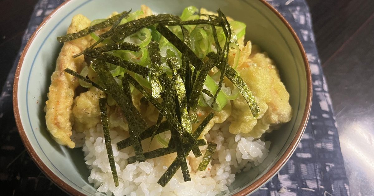 Tuna Tempura Rice Bowl (Maguro Tendon) Recipe by 平中なごん - Cookpad