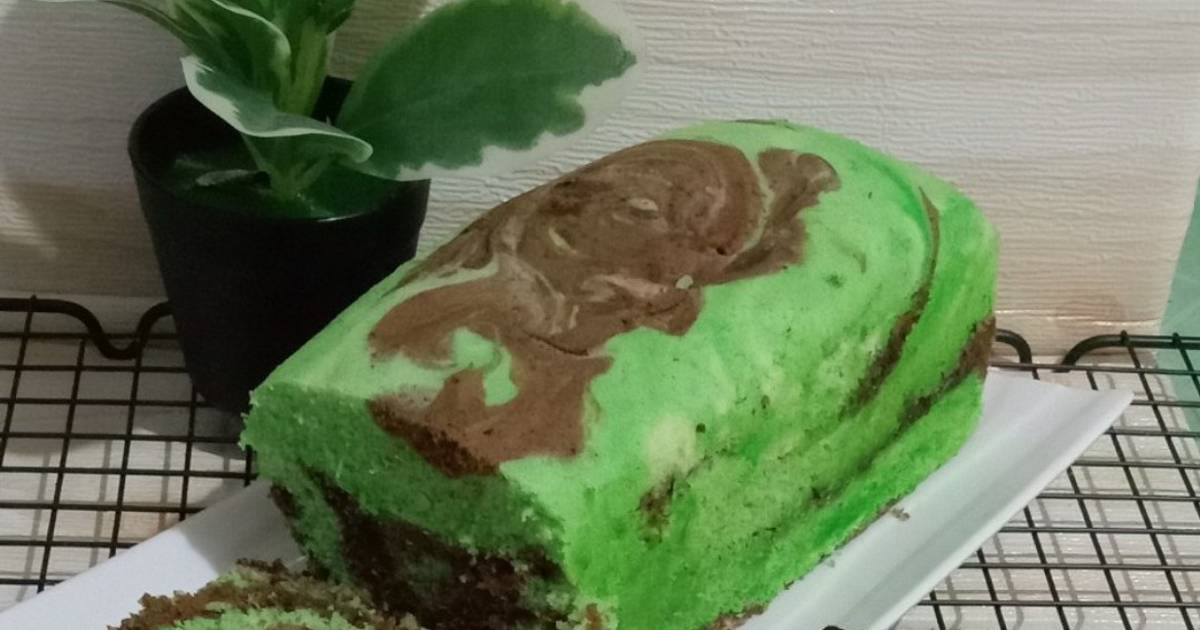 Resep Bolu marmer pandan coklat kukus oleh Ratna Rasuan - Cookpad