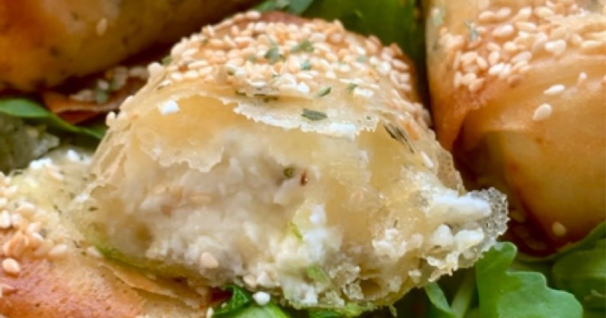 Phyllo Rolls With Feta Recipe By Dolce Per Amore
