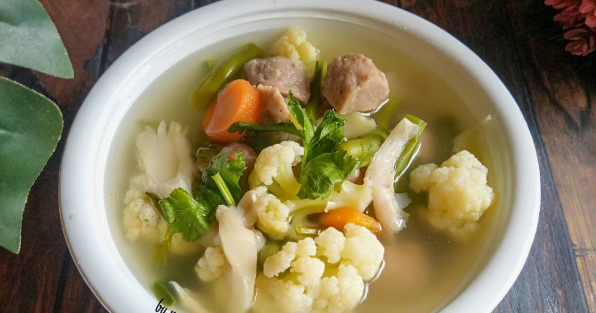 1.022 resep sop bakso bunga kol enak dan mudah - Cookpad