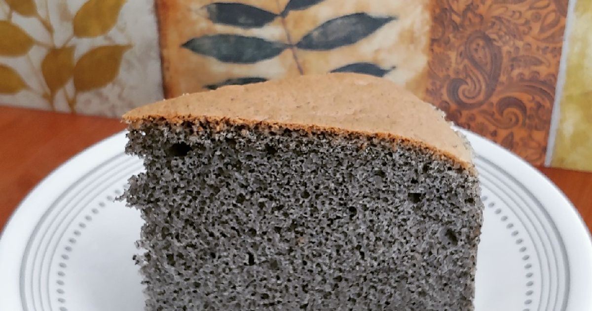 Resep Black Sesame Cotton Sponge Cake oleh Cisade - Cookpad