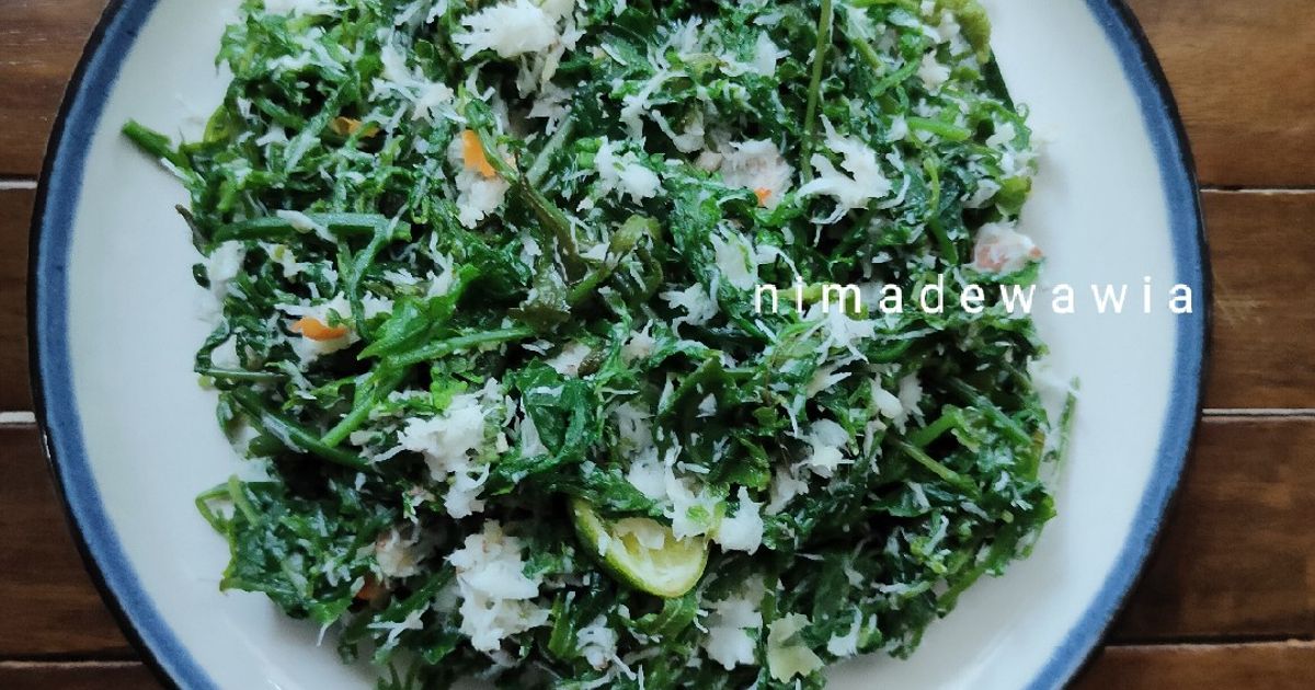 Resep Urap Pakis Enak Dan Sehat oleh Wawia Ni Made - Cookpad