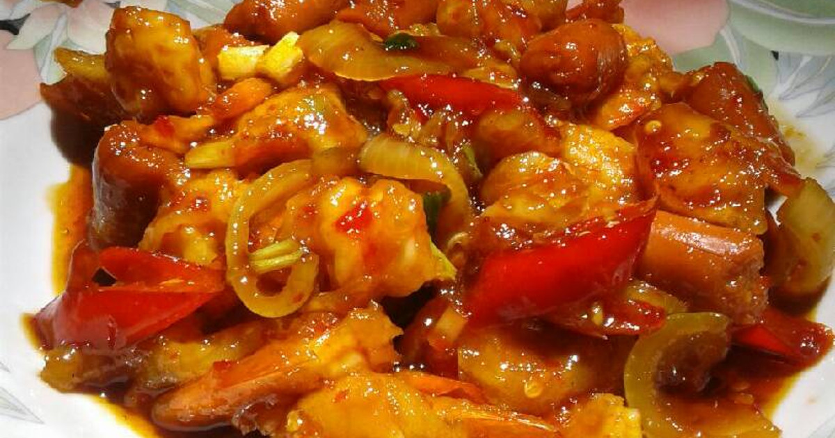 Resep Udang Sosis Asam Manis oleh Retno Wulan Anggraini - Cookpad