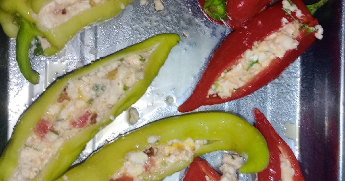 176 εύκολες και νόστιμες σπιτικές συνταγές για πιπεριες κερατο γεμιστες ...