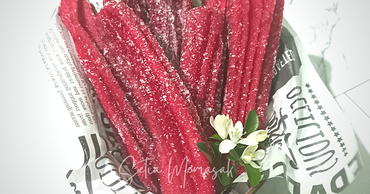 Resep Churros Red Velvet oleh Setia Memasak - Cookpad