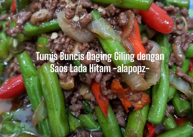 Resep Tumis Buncis Daging Giling dengan Saos Lada Hitam oleh Popi Hadi ...