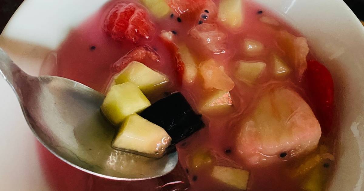 44 resep sop buah es buah roti enak dan mudah - Cookpad