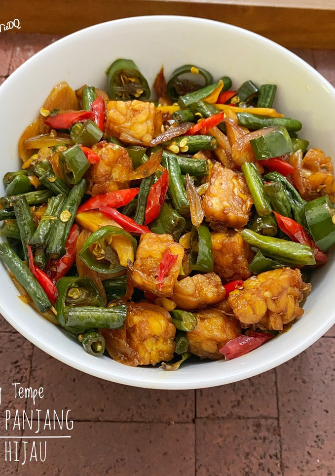 Resep Oseng Tempe Kacang Panjang Cabe Hijau oleh Lovelychef By TieDQ ...