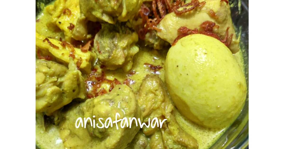 Resep Opor Ayam Telor Tahu oleh Anisa Farahdila Anwar - Cookpad