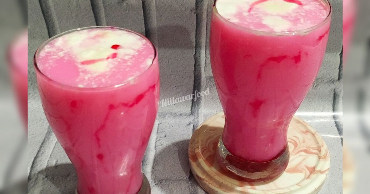 Indian Rose Falooda Drink Recipe by Sakshi Nillawar - Cookpad