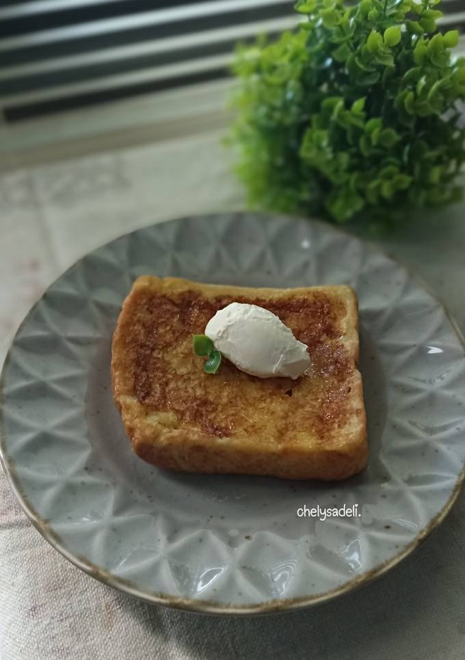 Resep Roti Tawar French Toast oleh rachelesthers - Cookpad