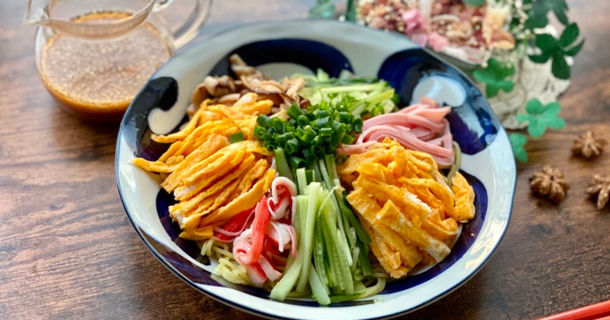 Japanese Summer Ramen With Sesame Sauce Recipe by Aunty Eiko's ...