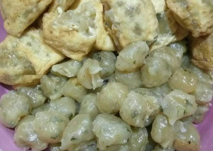 Resep Pentol dan Tahu Bakso Tanpa Daging Uenakkk oleh Laila - Cookpad