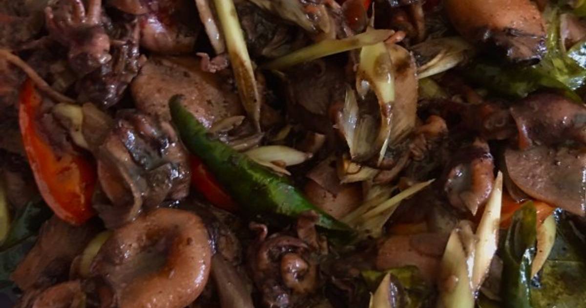 879 resep cumi item pedas kecap enak dan mudah - Cookpad