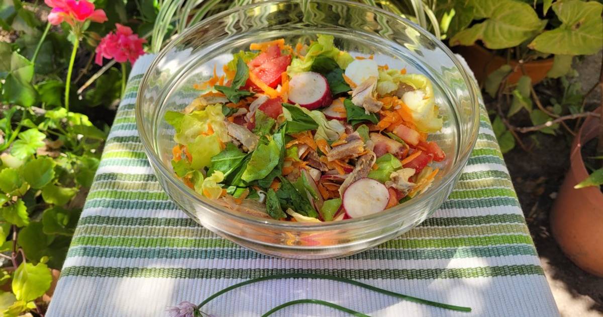 Ensalada colorida Receta de Carolina Olivera G.- Cookpad