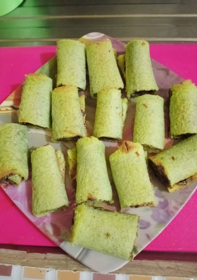 Resep Roti tawar Pandan Gulung oleh Aminia Maskud - Cookpad