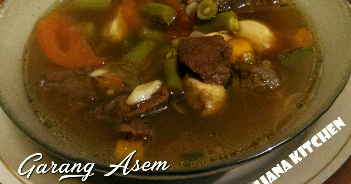 Resep Garang Asem Daging Sapi oleh Pawon Ndeso Artikah - Cookpad