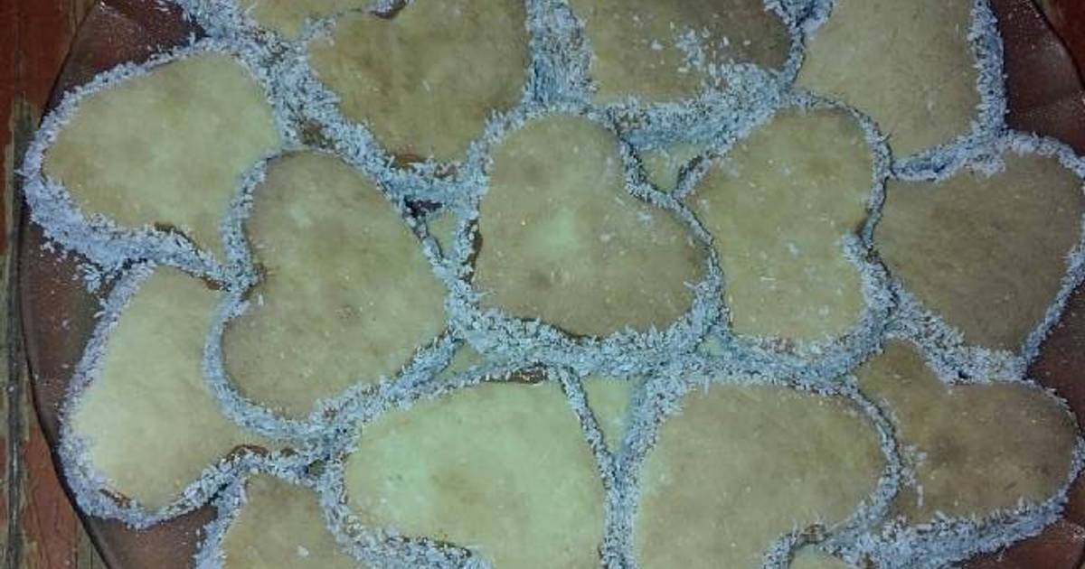 Corazones de coco Receta de Edith Candia- Cookpad
