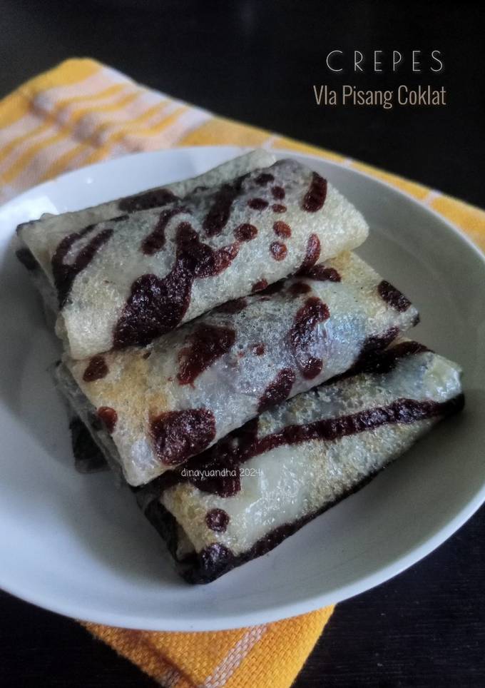 Resep Crepes Vla Pisang Coklat oleh Dina Yuandha - Cookpad