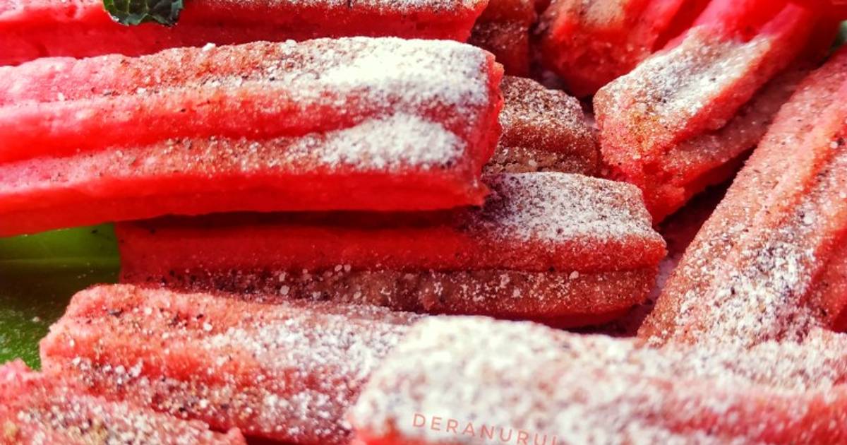 Resep Churros Red Velvet oleh Dera Nurul Yusuf - Cookpad