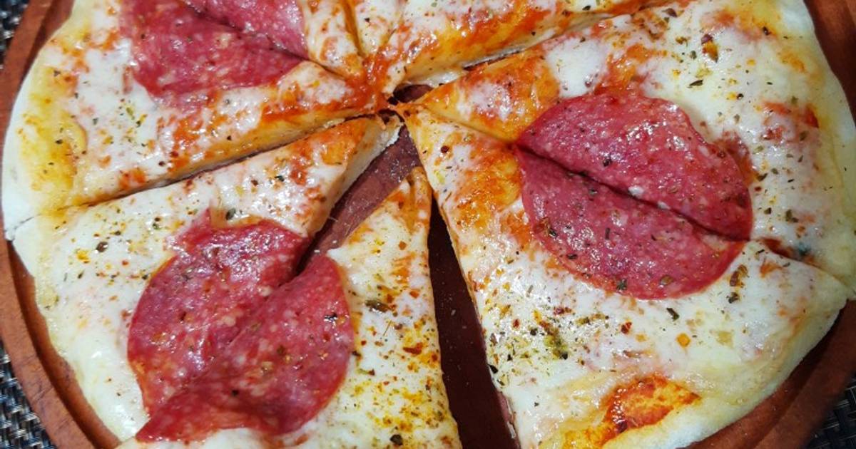 Pizza con salame - 274 recetas caseras- Cookpad