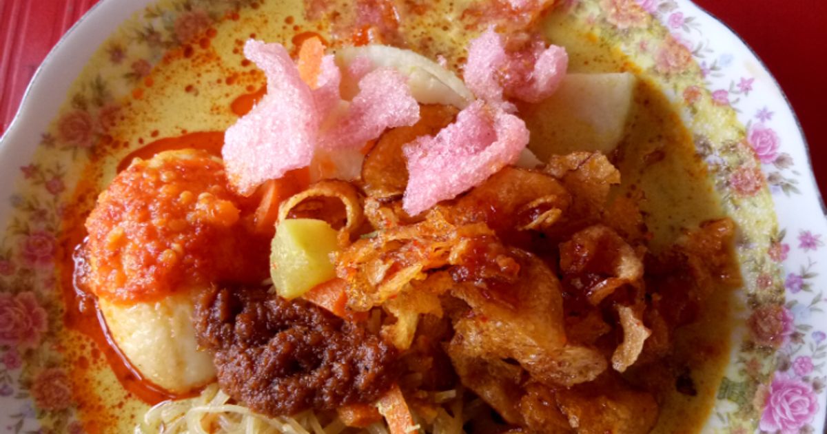 Resep lontong sayur kentang labu rumahan enak dan mudah - Cookpad