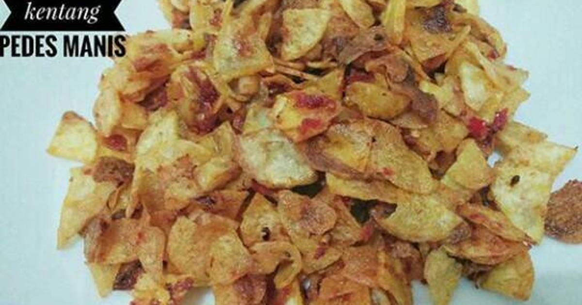 Resep Kering kentang pedes manis oleh carolineetha - Cookpad