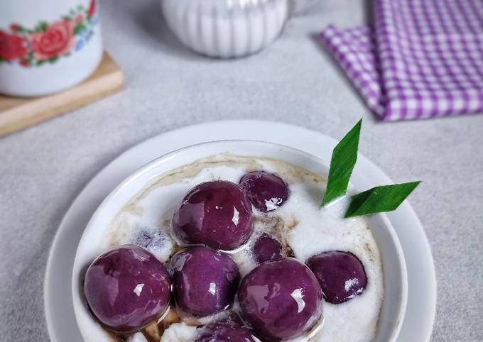 Resep Bubur Candil Ubi Ungu oleh Asriwida - Cookpad