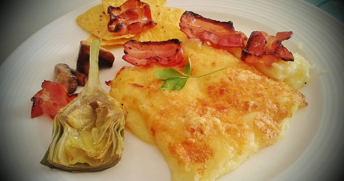 Puré de patatas gratinado con bacon Receta de josevillalta- Cookpad