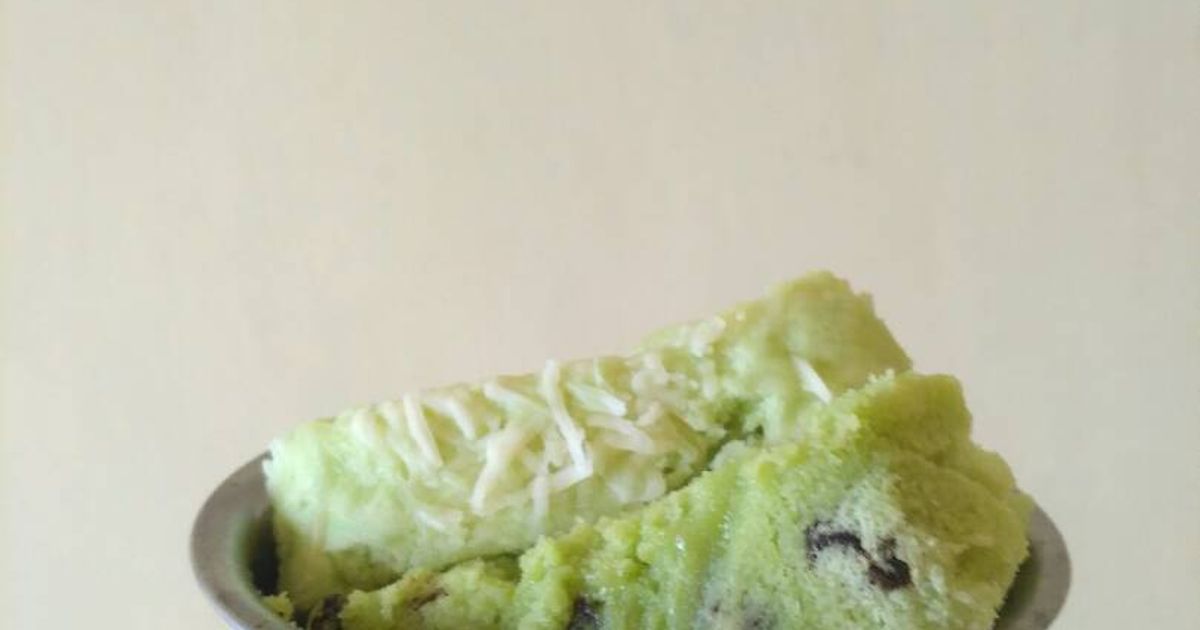Resep Bolu Kukus Pandan Keju Kismis Empuk Irit Telur oleh Retno ...