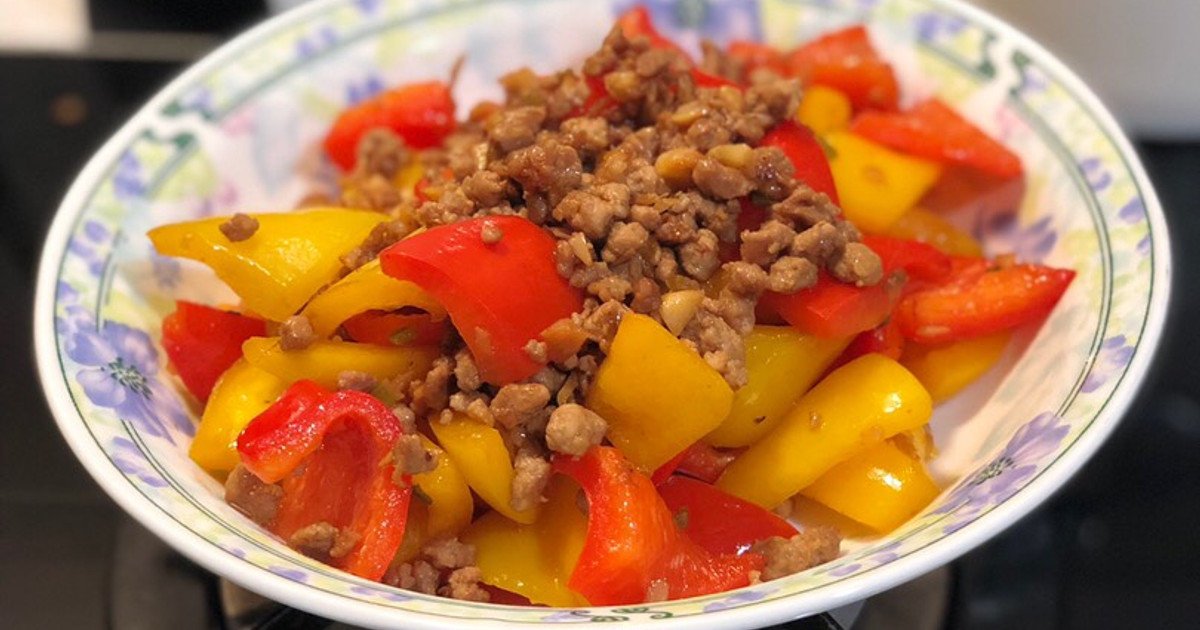彩椒炒肉末 食譜與作法 by Nancy Chou - Cookpad